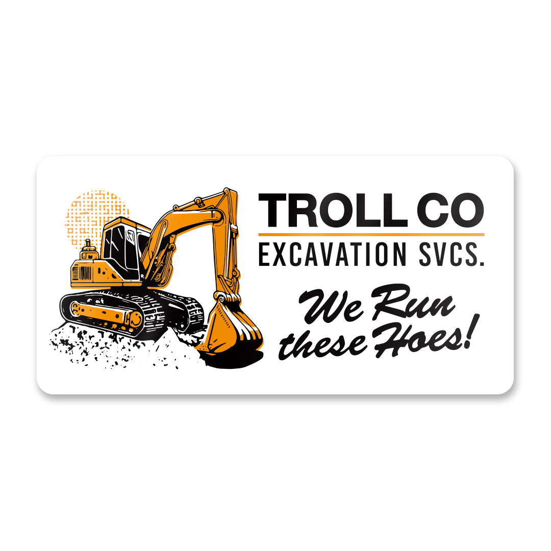 Excavation SVCS Sticker - Troll Co. Canada
